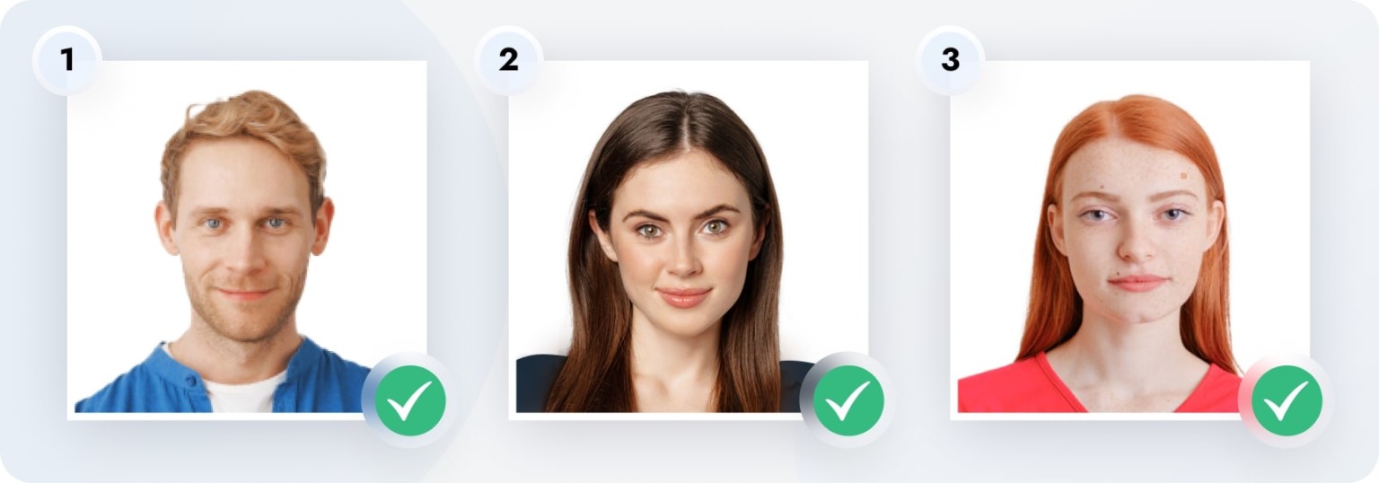 Bad & Good Passport Photo Examples (Based on Requirements)