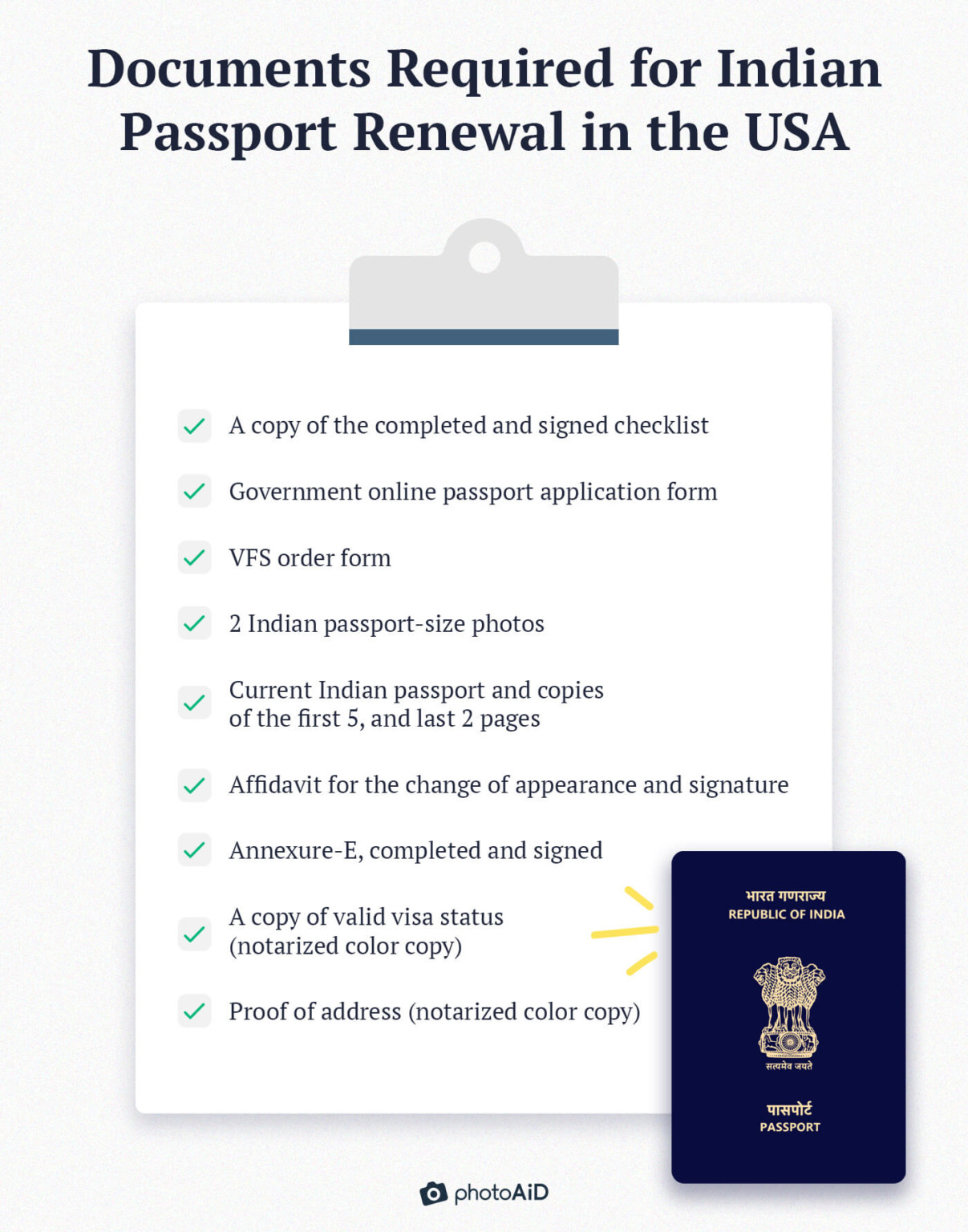 How to Renew an Indian Passport in USA [Checklist for 2025]