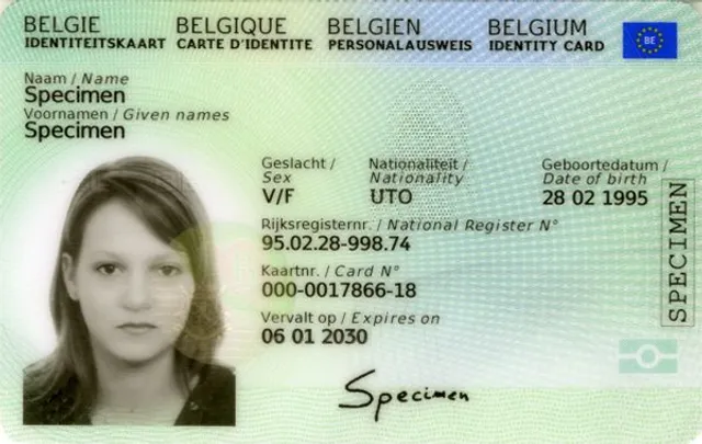 Photo pour carte d'identité belge